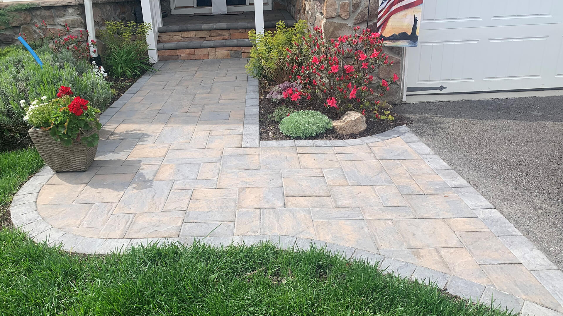 Paver Porch Overlay & Walkway Replacement in Odenton, Maryland - Three ...