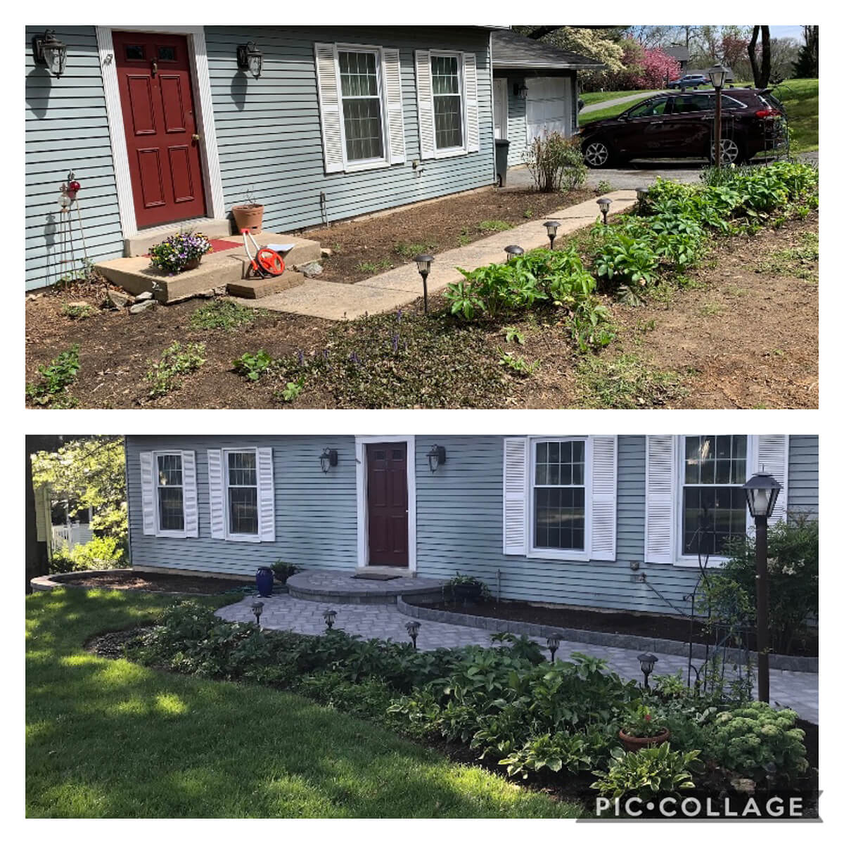 Paver Sidewalk and Porch Overlay in Ellicott City - Three Little Birds ...