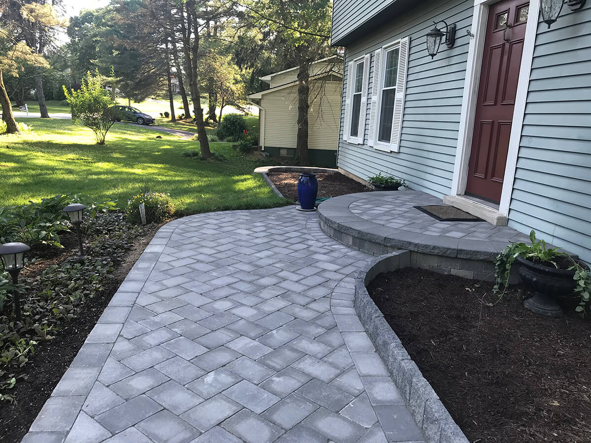 Paver Sidewalk and Porch Overlay in Ellicott City - Three Little Birds ...