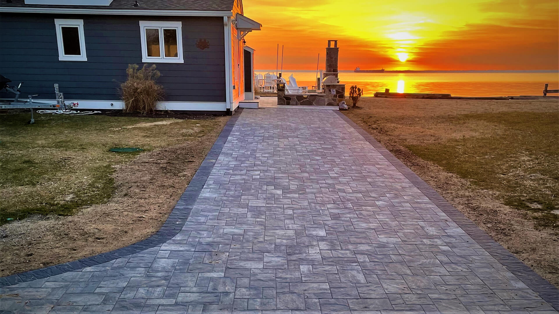 Stevensville Paver Driveway Installation - Three Little Birds Outdoor ...