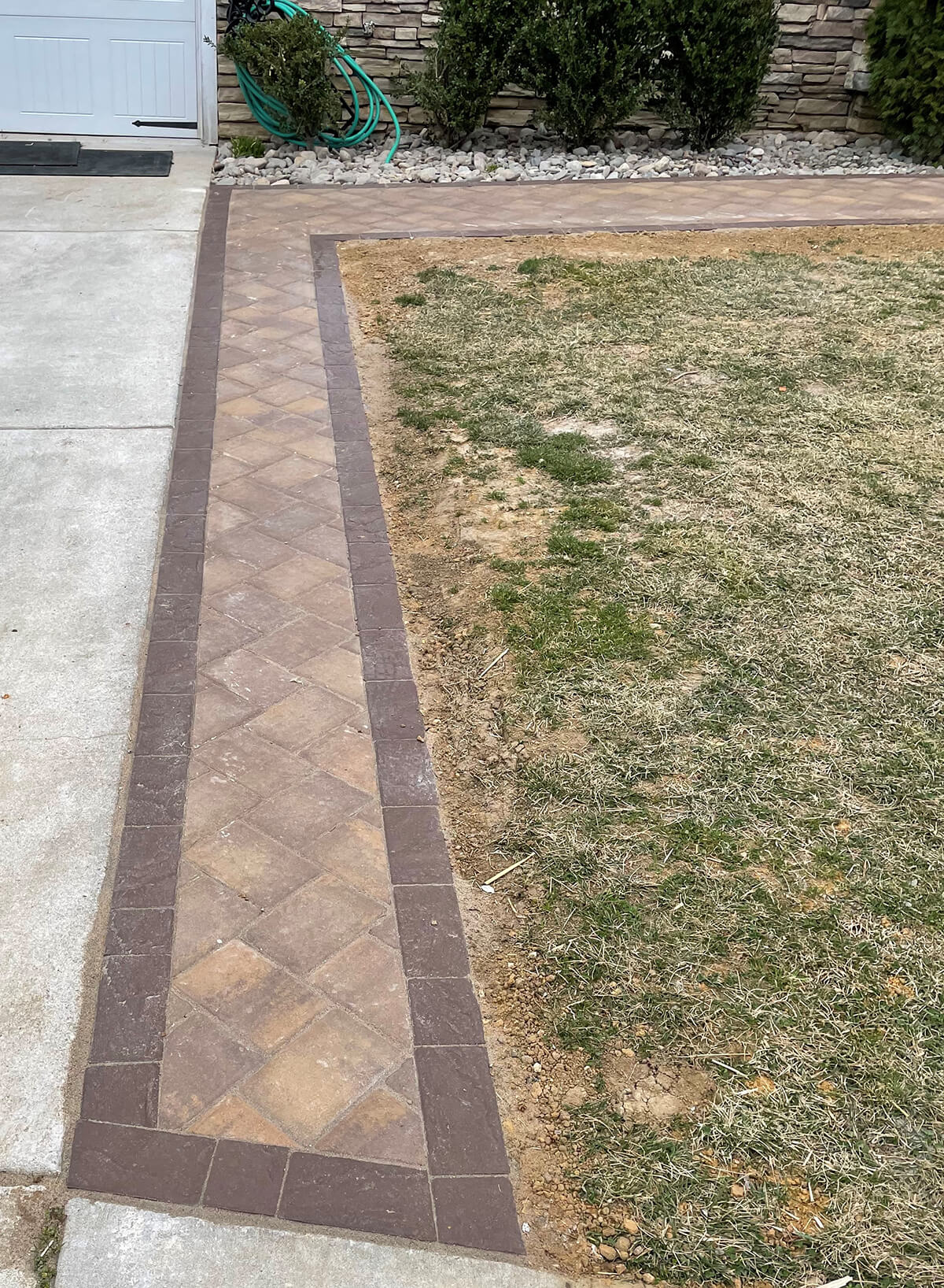 Sidewalk, Porch Overlay, and Driveway Banding in Crofton MD - Three ...
