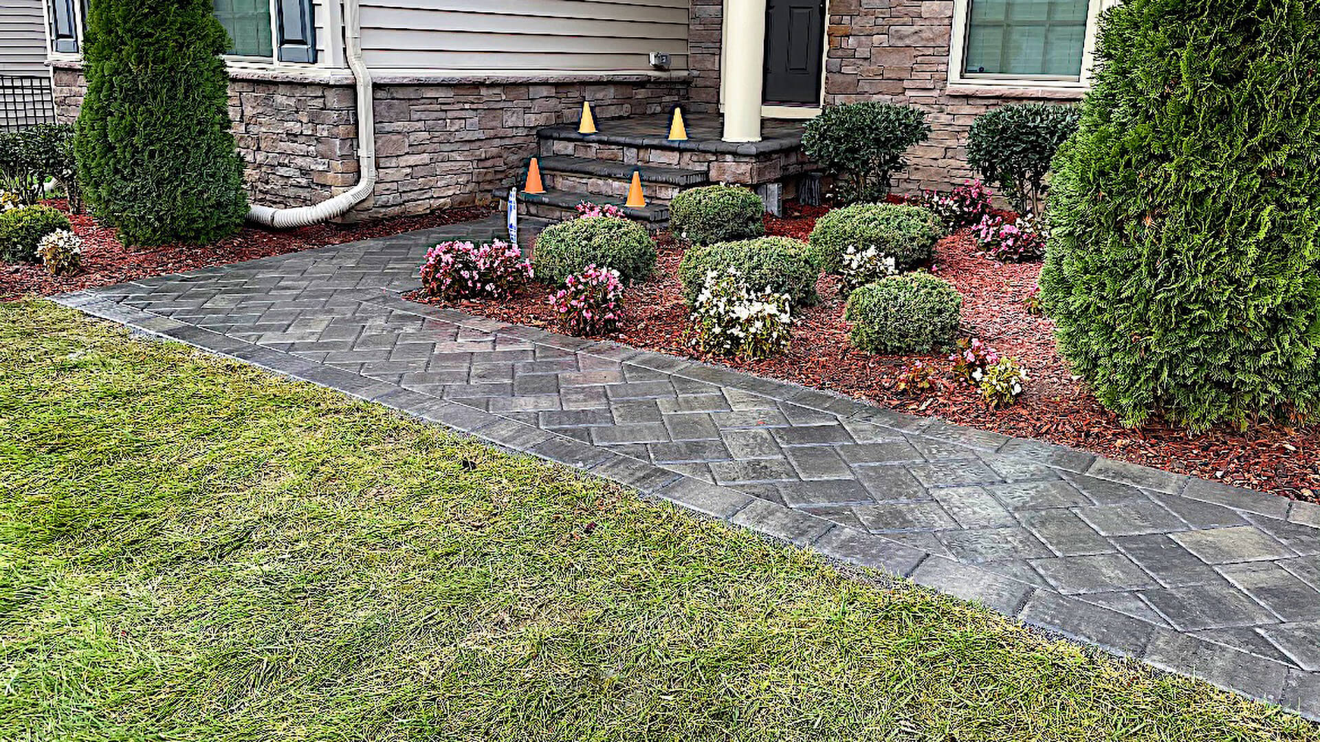 Paver Sidewalk and Paver Porch Overlay project in Jessup, MD - Three ...