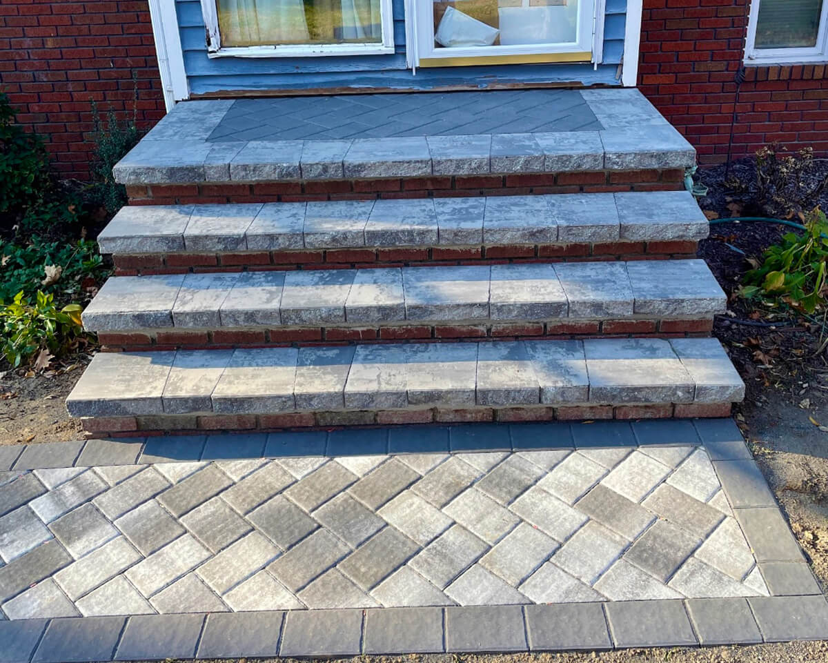Stevensville Paver Sidewalk and Porch Overlay - Three Little Birds ...