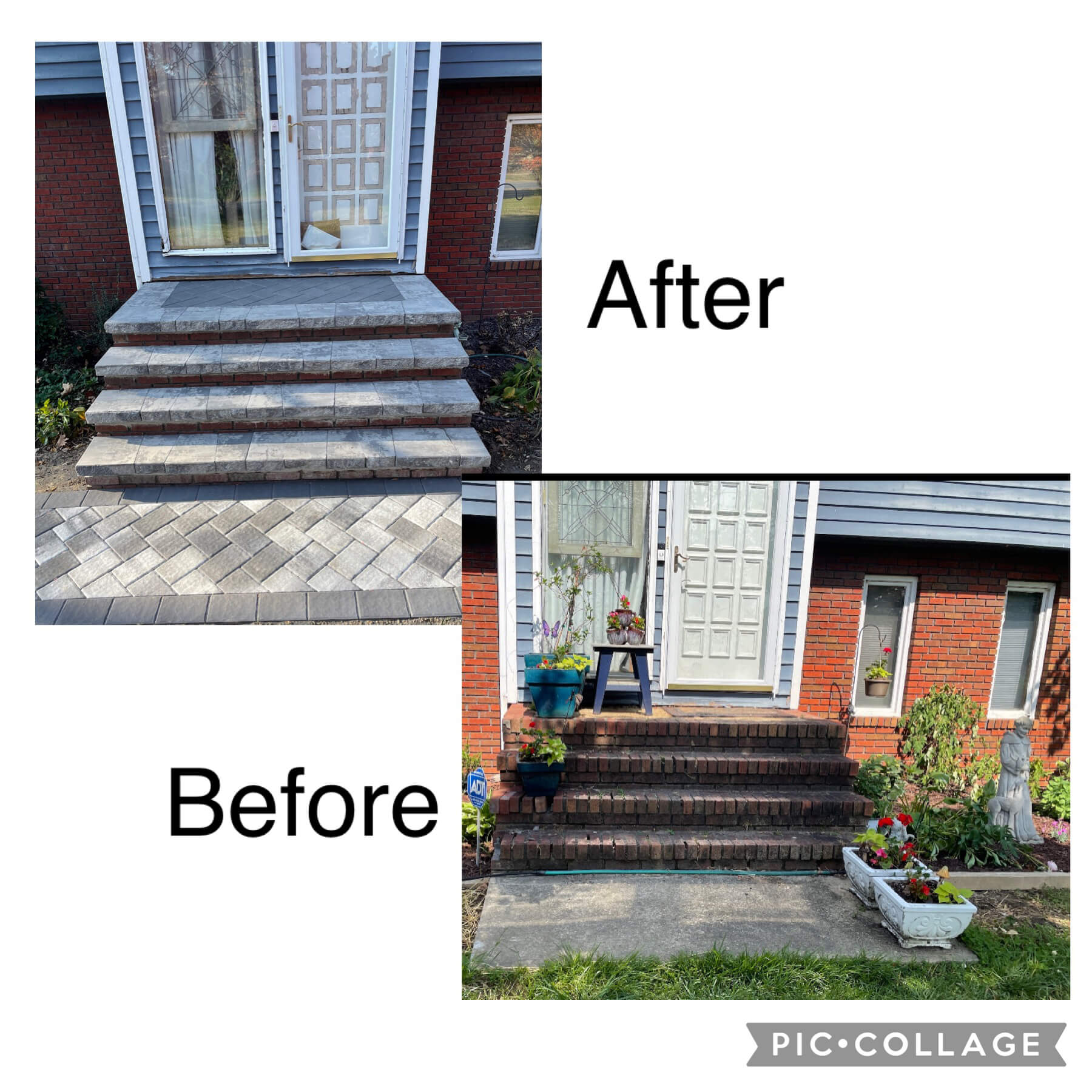 Stevensville Paver Sidewalk and Porch Overlay - Three Little Birds ...