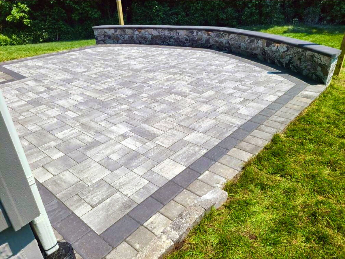 Backyard Paver Patio and Sitting Wall in Millersville, MD - Three ...