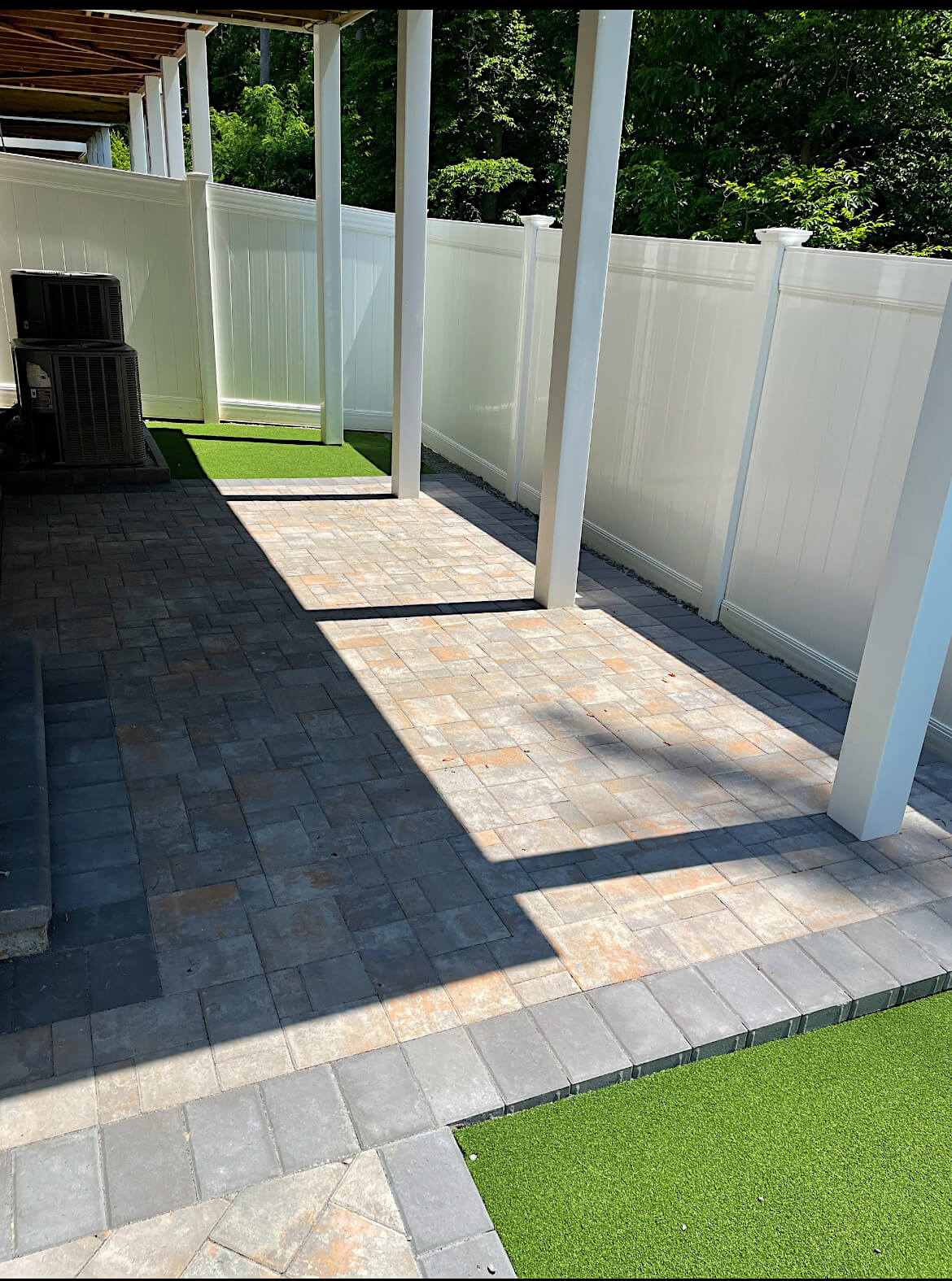 Gambrills Paver Patio, Paver Sidewalk, and Driveway Banding - Three ...