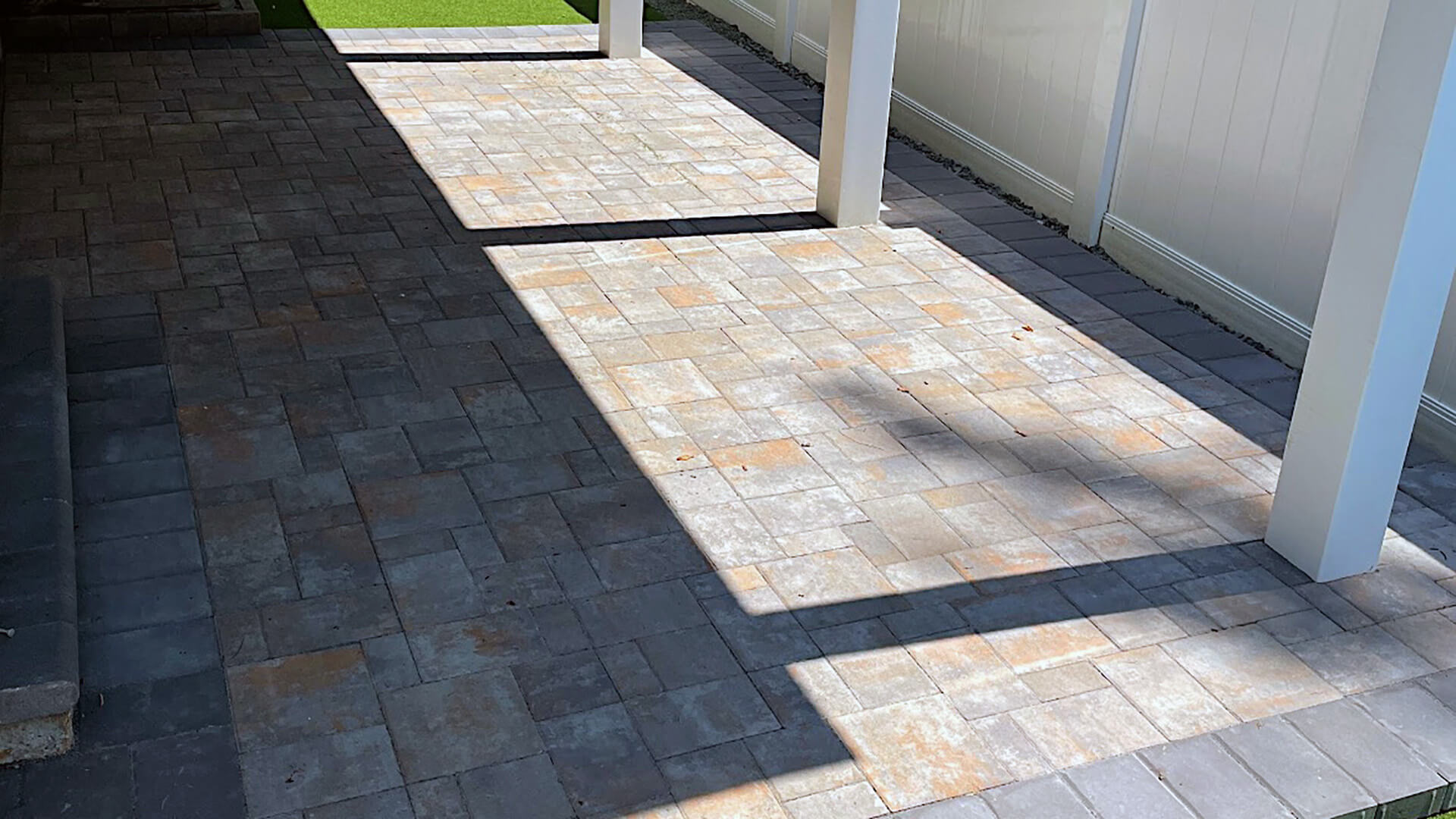 Gambrills Paver Patio, Paver Sidewalk, and Driveway Banding - Three ...