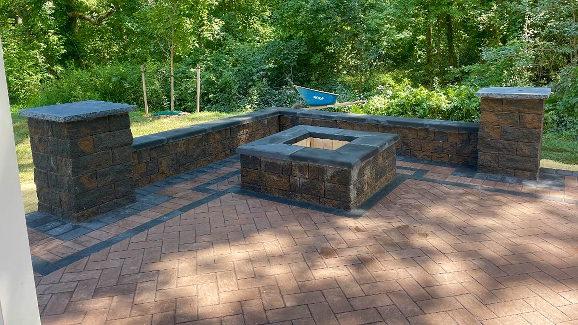Millersville Paver Patio with Fire Pit - Three Little Birds Outdoor Living