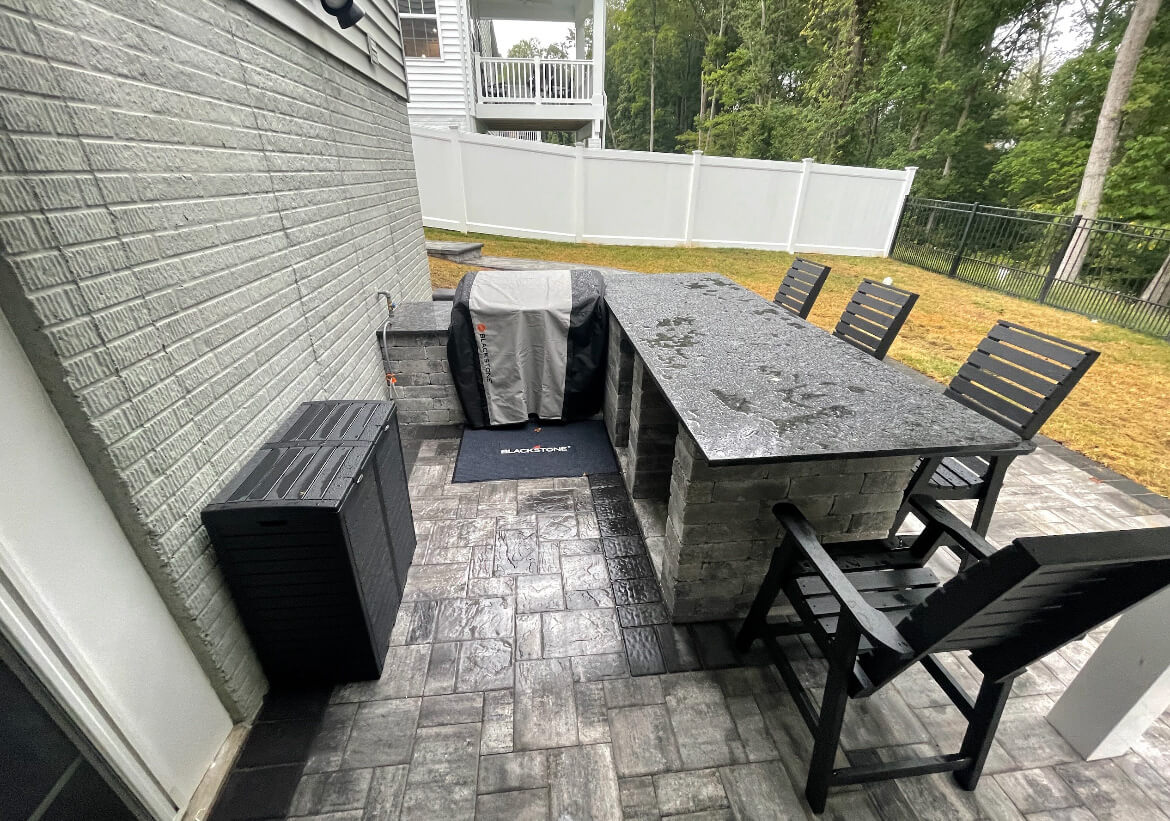 Odenton Multi-Level Paver Patio - Three Little Birds Outdoor Living