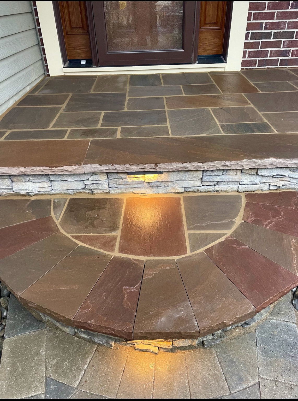 Crofton Paver Sidewalk and Front Porch Overlay - Three Little Birds ...